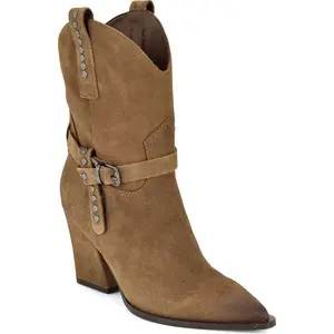 Nine West Weslie Western Boot Medium Brown