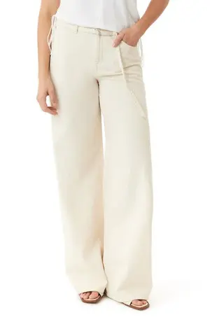 Habitual Brynn High Waist Wide Leg Jeans - Sand Stripe