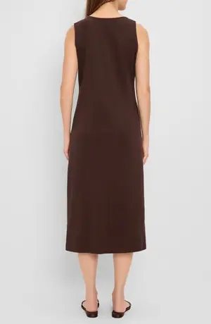 Michael Stars Aurelia Asymmetric Pleated Midi Dress