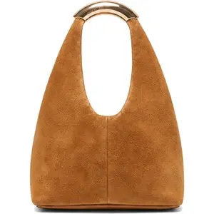Dolce Vita Evelisse Faux Leather Hobo Bag With Metallic Hoop Handle - Tan
