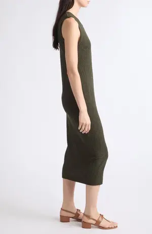 Veronica Beard Sleeveless Knit Midi Dress