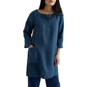 SEASALT CORNWALL Harbour Wall Linen Tunic