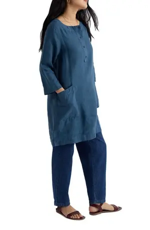 SEASALT CORNWALL Harbour Wall Linen Tunic