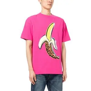 Palm Angels Banana T-shirt 'fuchsia Yellow