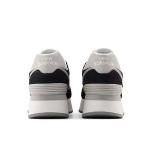 NEW BALANCE 574+ Platform Sneakers - Blackwhite