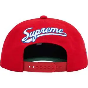 Supreme World Famous S Logo 6-panel Cap - Red