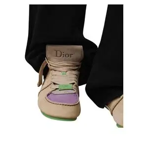 Dior 26 Roadie Lace-up Sneakers - Beige/green/purple