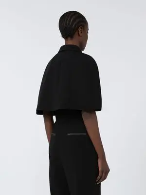 Max Mara Cropped Cady Cape