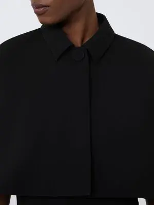 Max Mara Cropped Cady Cape