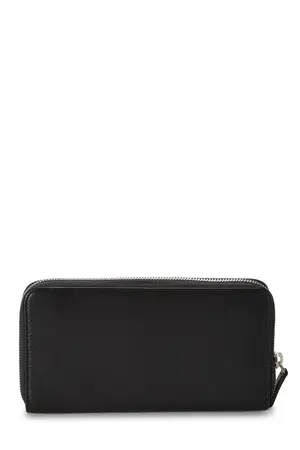 Chanel Calfskin Studded Zip Around Wallet
