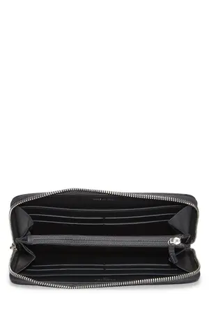Chanel Calfskin Studded Zip Around Wallet