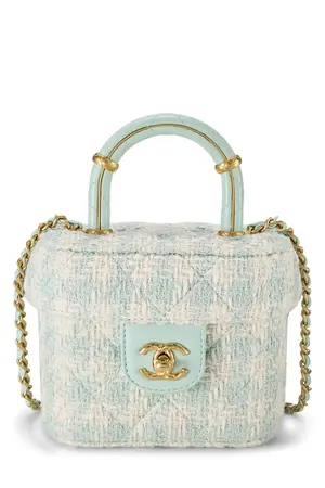 Chanel Quilted Tweed Crush Vanity Case
