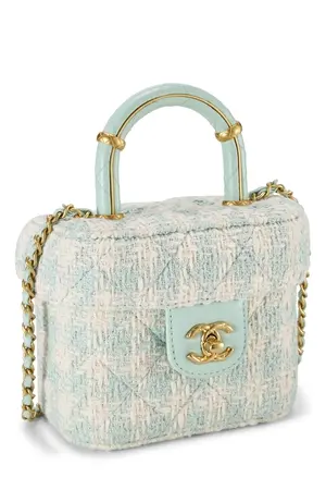 Chanel Quilted Tweed Crush Vanity Case