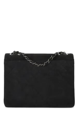 Chanel Quilted Suede 'cc' Flap