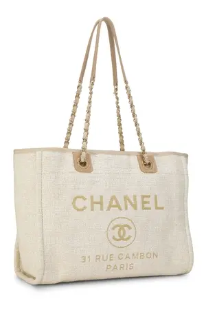 Chanel Deauville Raffia Tote