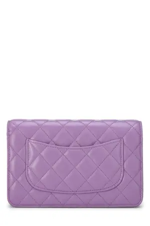 Chanel Lambskin Classic Quilted Wallet On Chain