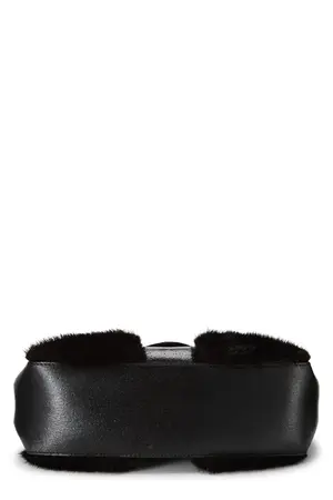 Fendi Fur Logo Flap Baguette
