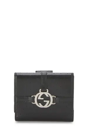 Gucci Perforated Compact Wallet - White