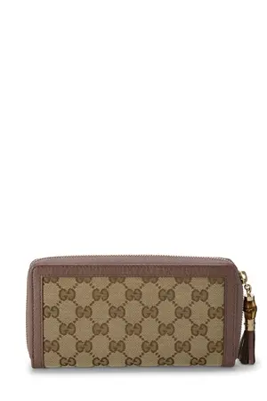 Gucci Original Gg Canvas Zip Around Wallet