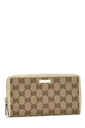 Gucci Original Gg Canvas Zip Around Wallet