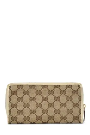 Gucci Original Gg Canvas Zip Around Wallet