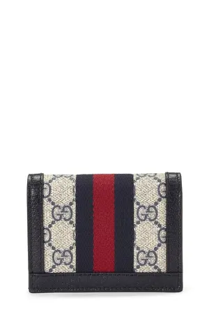 Gucci Gg Supreme Canvas Ophidia Compact Wallet