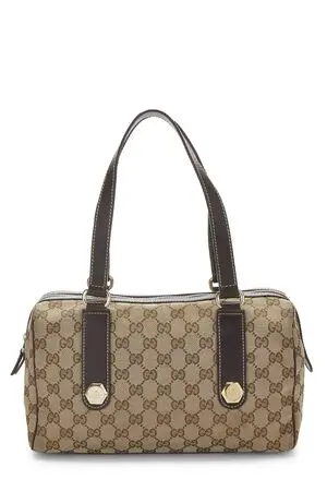 Gucci Original Gg Canvas Charmy Boston Handbag - Beige