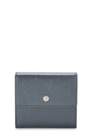 LOUIS VUITTON Vernis Mat Elise Wallet - Blue