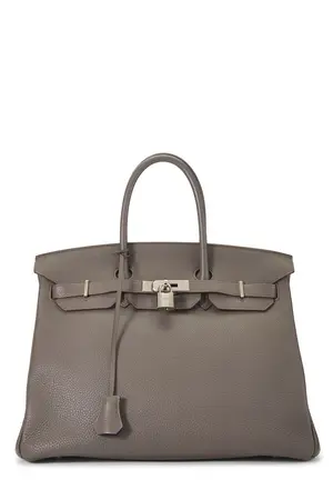 HERMÈS Etain, Ultraviolet Togo Verso Birkin 35 Special Order (spo)