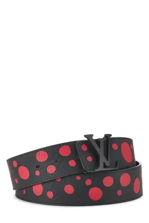 LOUIS VUITTON Yayoi Kusama Taurillon Leather Belt
