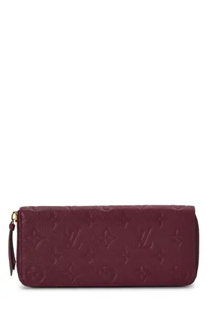 LOUIS VUITTON Aurore Empreinte Clemence Wallet - Purple