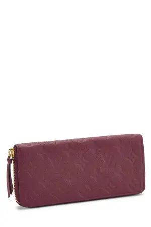 LOUIS VUITTON Aurore Empreinte Clemence Wallet - Purple