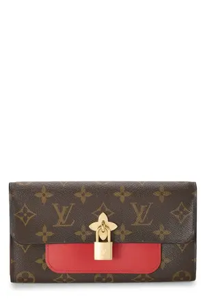 LOUIS VUITTON Monogram Flower Lock Wallet