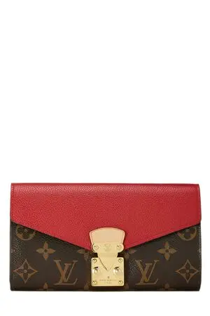 LOUIS VUITTON Monogram Canvas Pallas Wallet - Red