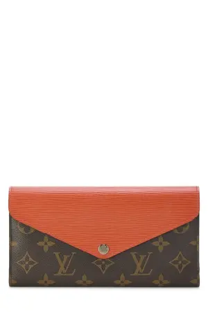 LOUIS VUITTON Epi & Monogram Canvas Marie-lou Long Wallet - Orange