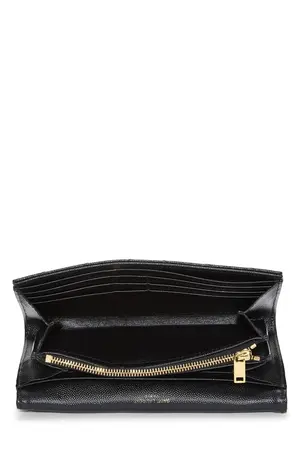 Saint Laurent Grained Calfskin Envelope Wallet