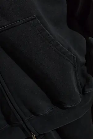 Vetements Long-sleeved Zip-up Hoodie
