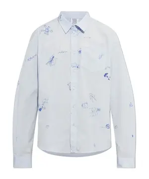 Vetements Long-sleeved Shirt - Blue