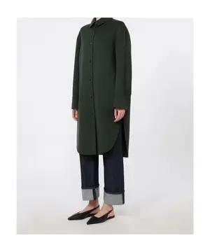 Max Mara Virgin Wool Button-down Coat