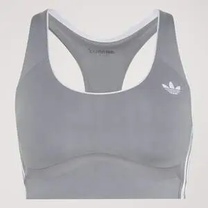 Adidas Originals Sport Medium Support Bra Grey - Grey Three