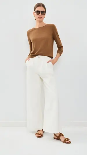 Co Rolled Cashmere Pullover