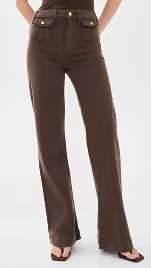 Paige Leenah Mini Patch Pockets Jeans