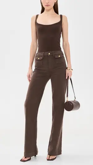 Paige Leenah Mini Patch Pockets Jeans