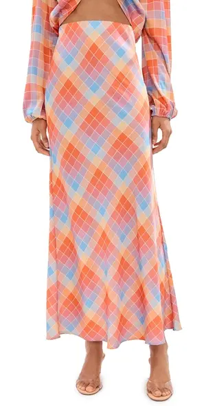MADELYNNE Ivy Skirt - Multi Plaid