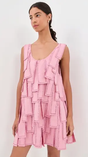 La Vie Style House Jewel Tassel Mini Swing Dress