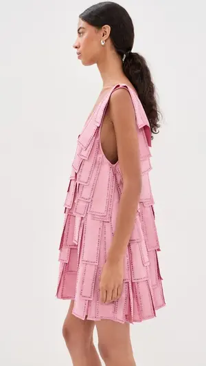 La Vie Style House Jewel Tassel Mini Swing Dress