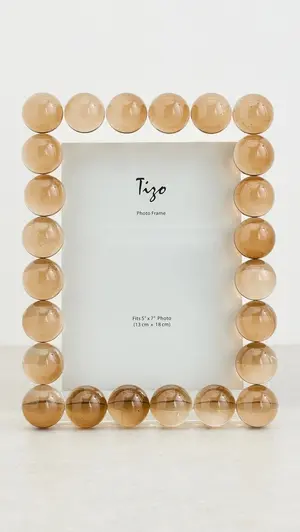 TIZO DESIGN Crystal Glass Bubble Frame 5x7