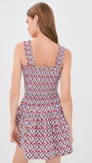 Hill House Home Azalea Mini Dress - Diamond Cherries