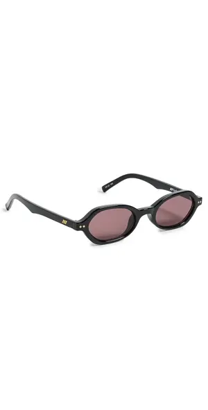 Le Specs Foundry Oval Sunglasses - Black