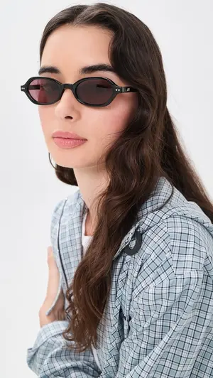 Le Specs Foundry Oval Sunglasses